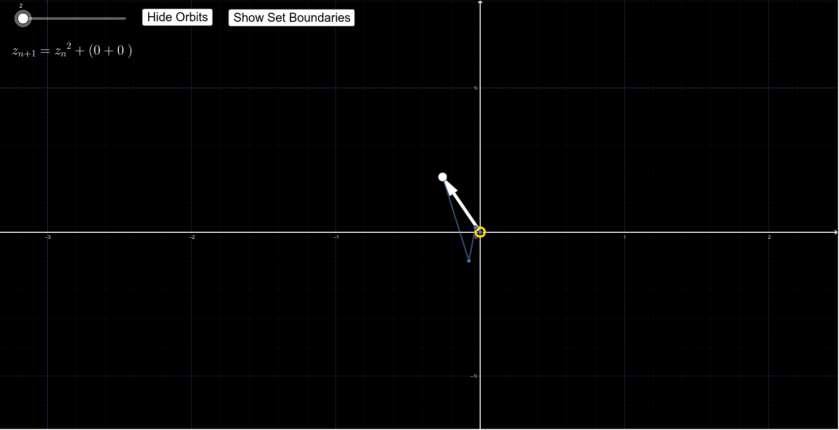 Complex Iterations and Set Boundaries – GeoGebra