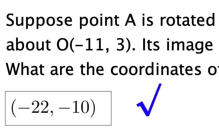 Rotation in Coordinate Plane (2): Question Generator – GeoGebra