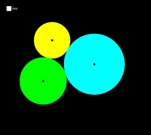 Three mutually tangent circles - synthesis – GeoGebra