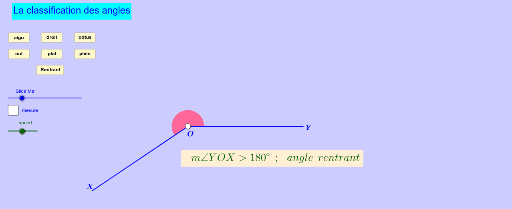 La classification des angles – GeoGebra