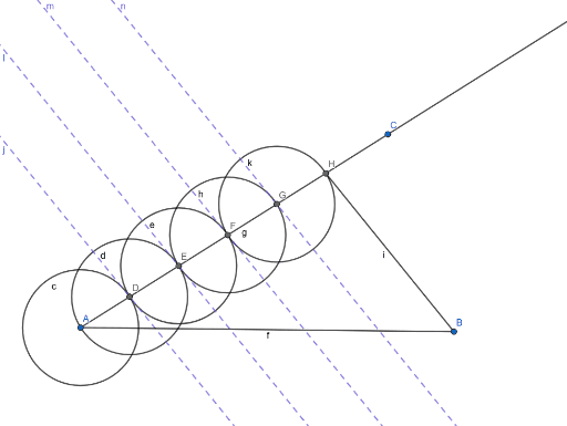 cutting lines into n – GeoGebra