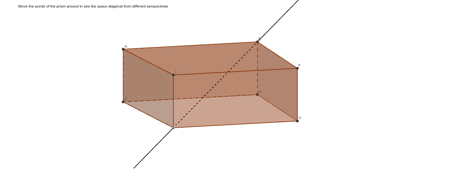 Space Diagonal of Prism – GeoGebra