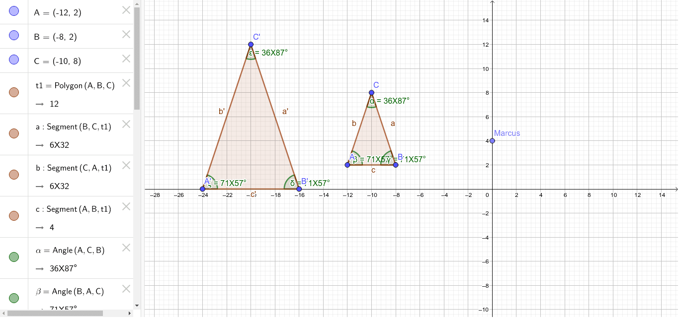 Top Secret day 4: Dilation – GeoGebra