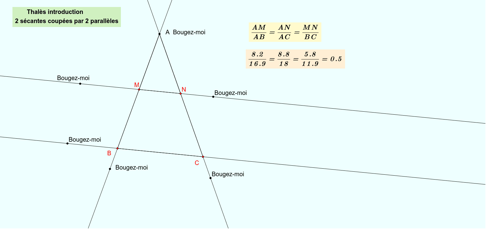 Thalès - Introduction – GeoGebra