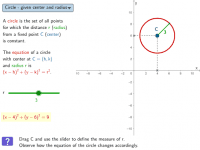 Circle and Coordinate Geometry - Lesson+Practice – GeoGebra
