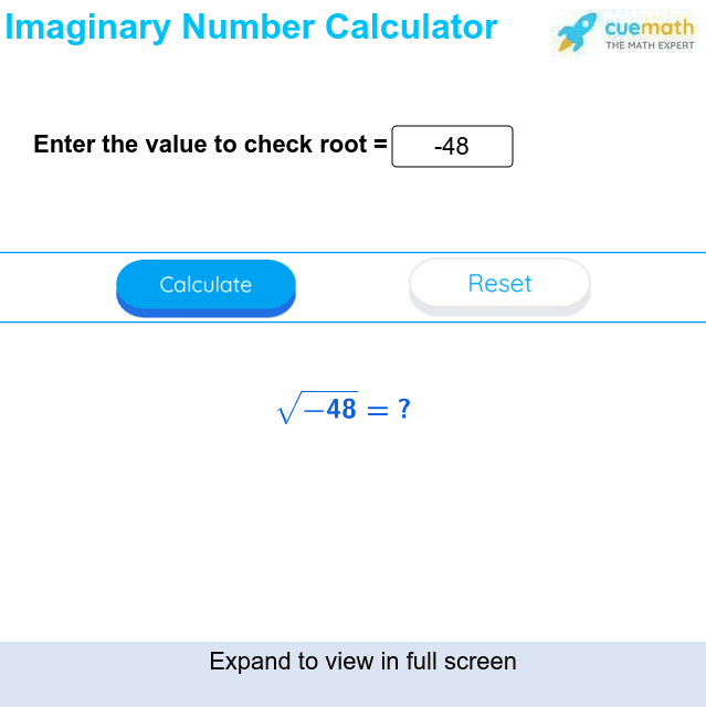 Imaginary Number Equation Solver