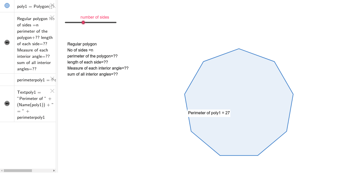 regular polygon – GeoGebra