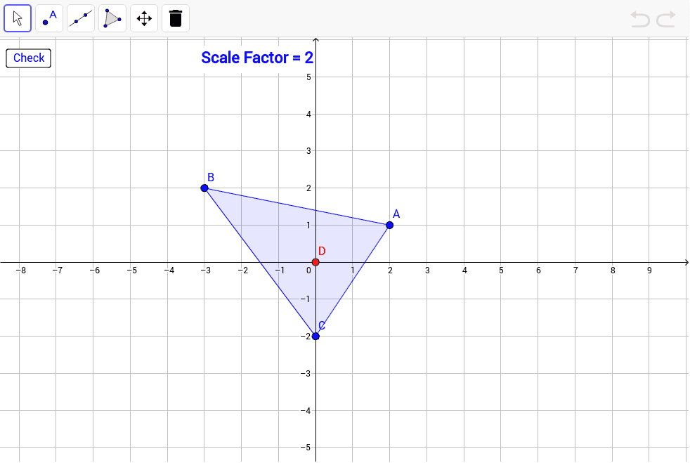 Dilation Coordinate Grid 1 GeoGebra