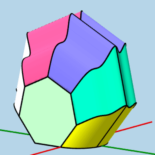 Modifiable Solid: Regular Heptagon Cross Sections Parallel to yAxis – GeoGebra