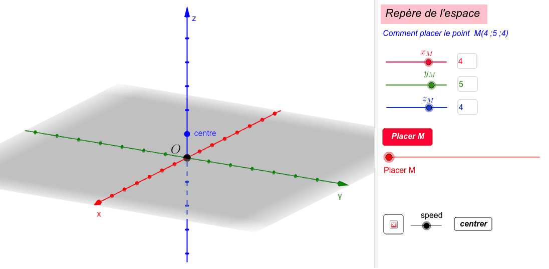 Placer un point – GeoGebra