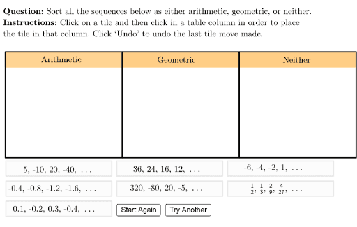 SS2-03-P3b-CYU2 Identify Arithmetic and Geometric Sequences – GeoGebra