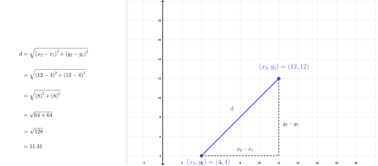 Distance Formula – GeoGebra