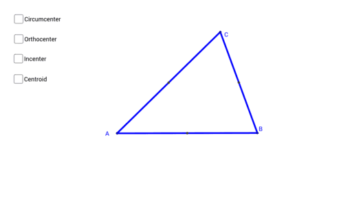 Triangle Concurrency Points – GeoGebra