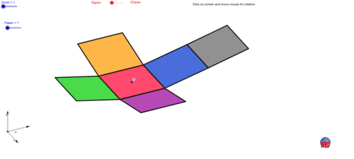 Nets of the cube – GeoGebra