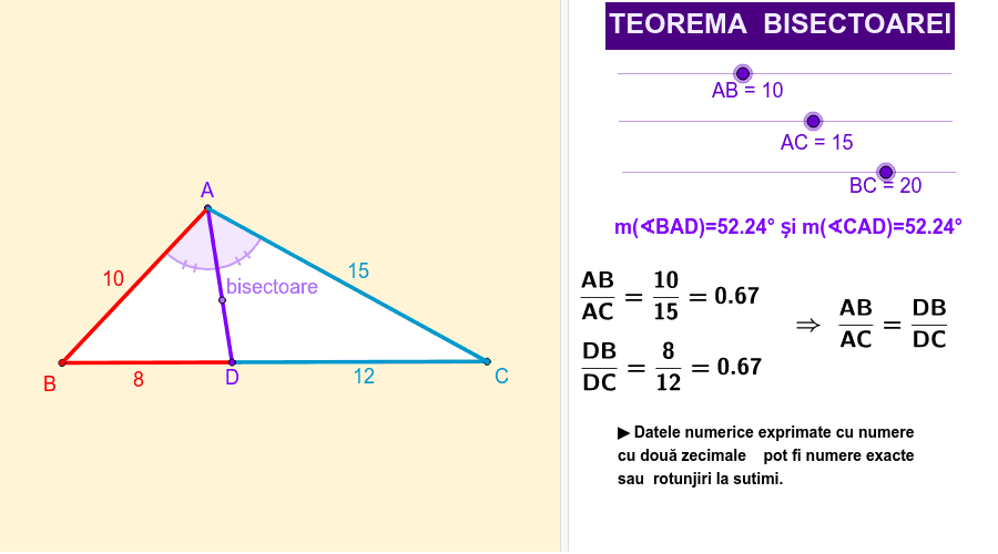 Teorema Bisectoarei Mozaik Digitális Oktatás és Tanulás