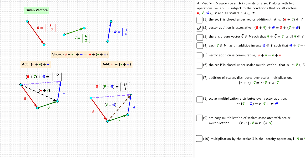 Vector Properties Mod 3 Flll – GeoGebra