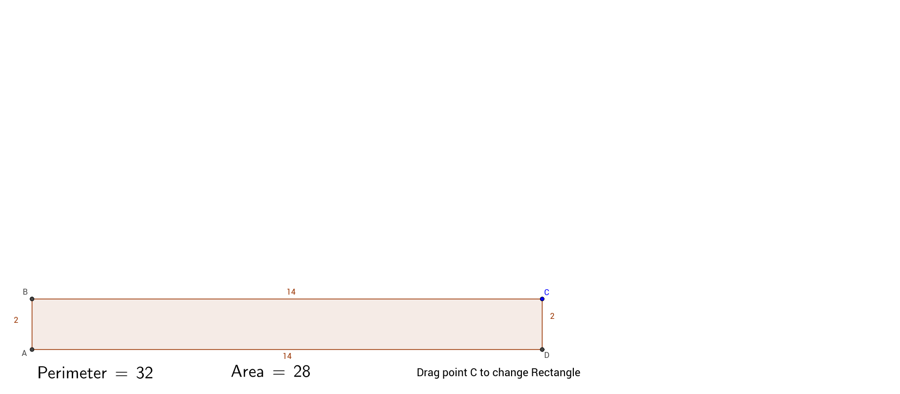 Perimeter and Area of Rectangles – GeoGebra