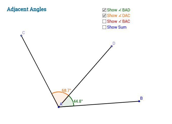 Adjacent Angles In A Triangle