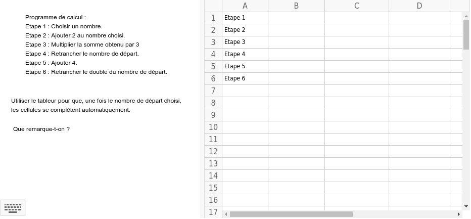 Programme de calcul 2 – GeoGebra