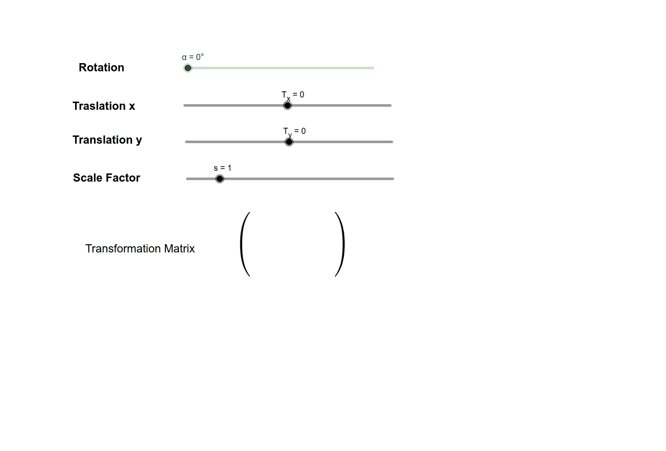 Transformation Matrix – GeoGebra