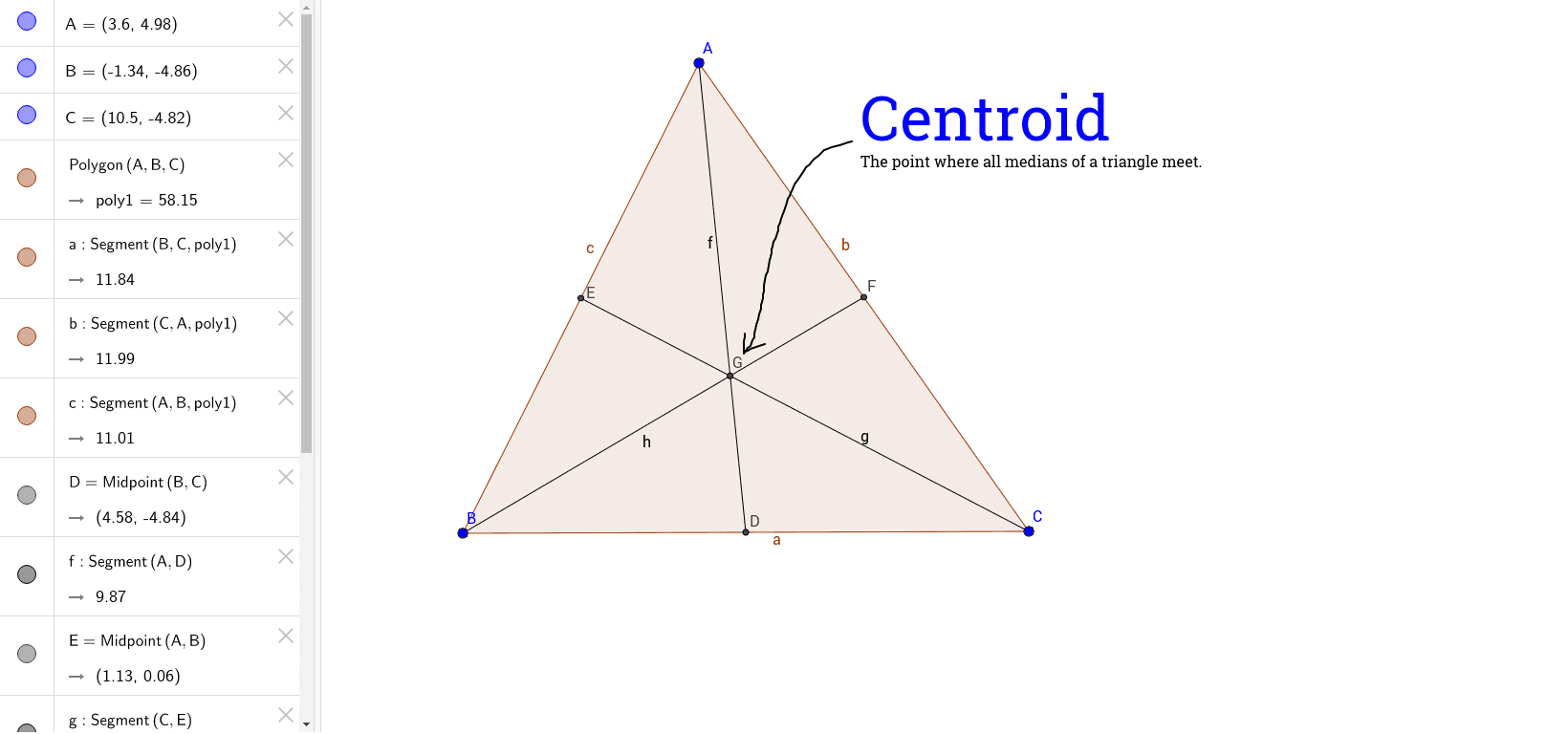 Centroid – GeoGebra