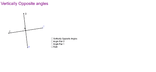 Rule 3: Vertically Opposite Angles – GeoGebra