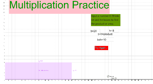Multiplication Project – GeoGebra