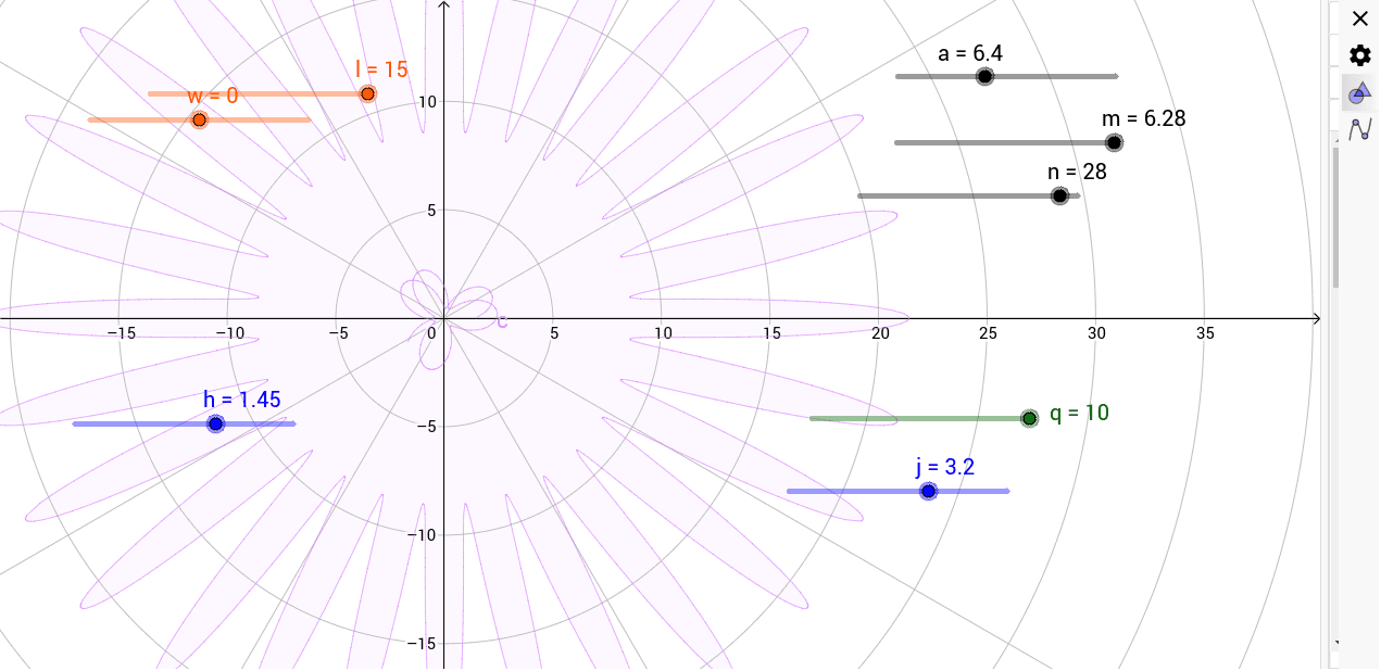 polar animations – GeoGebra