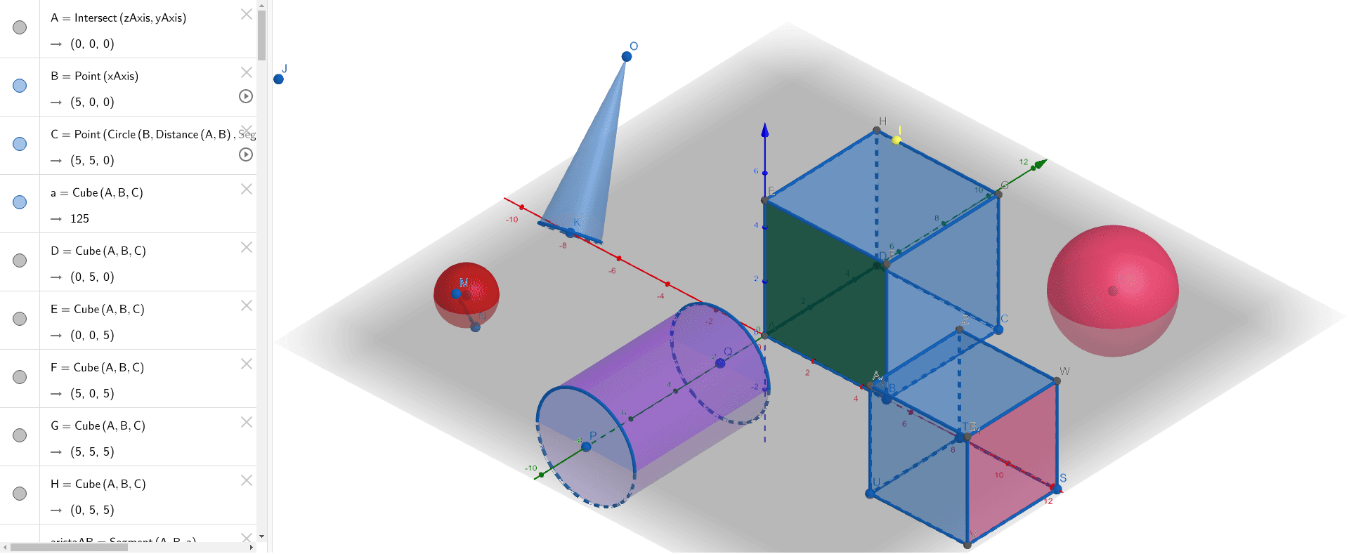 FIGURAS 3D – GeoGebra