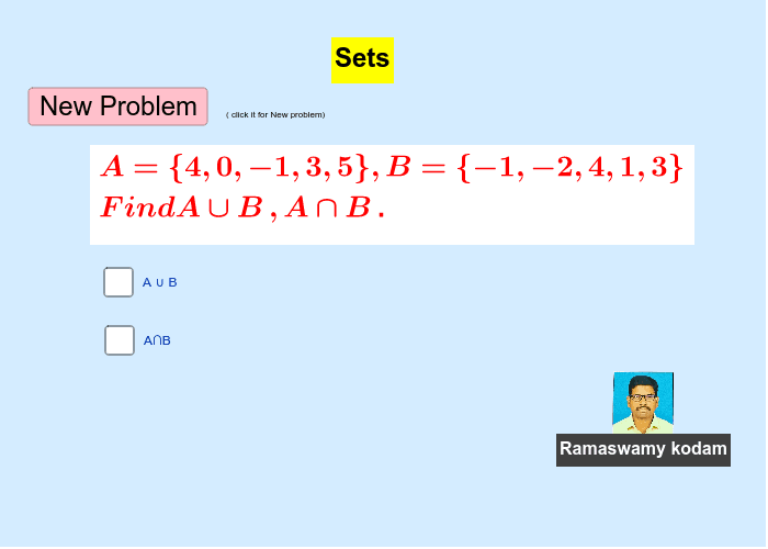 Union and Intersection of sets using the Lists Method – GeoGebra
