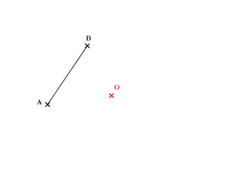 Symétrie centrale: image d'un segment (Construction libre) – GeoGebra