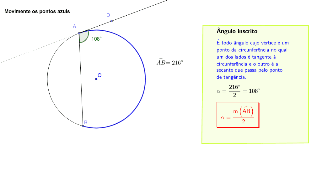 Ângulo de segmento – GeoGebra