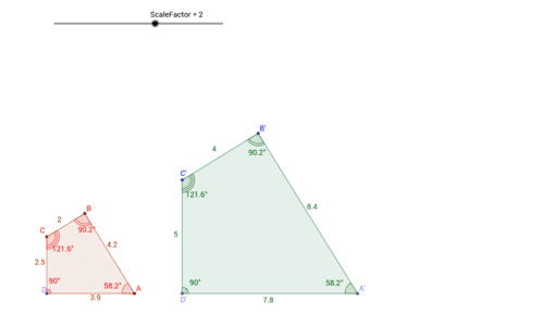 Scale Factor and Similar Polygons – GeoGebra