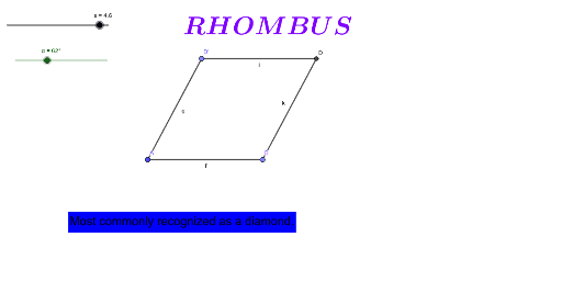 RHOMBUS PROPERTY 1 – GeoGebra