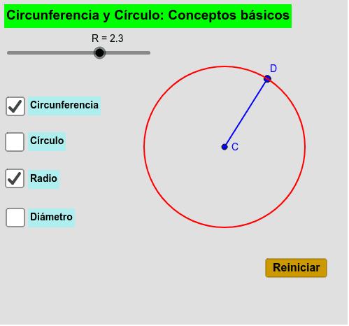 Circunferencia y círculo – GeoGebra