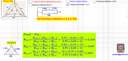Numerical Solving With the help of Star-Delta-Star Method – GeoGebra
