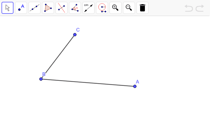Copying an Angle – GeoGebra