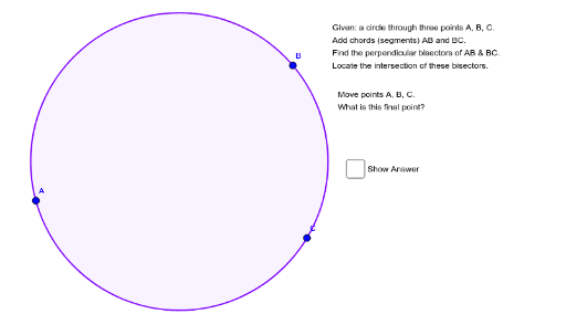 Circle Investigations & String Art – GeoGebra