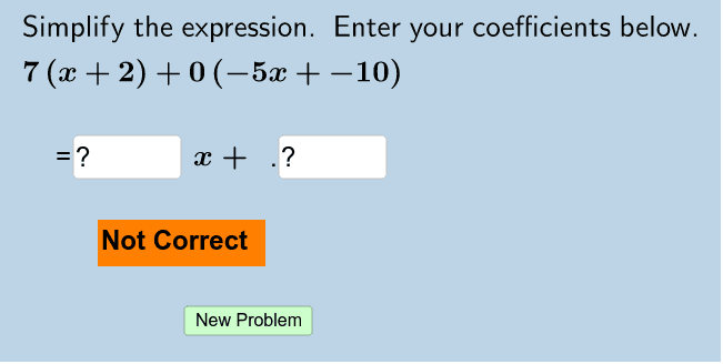 Simplifying Linear Expressions – GeoGebra