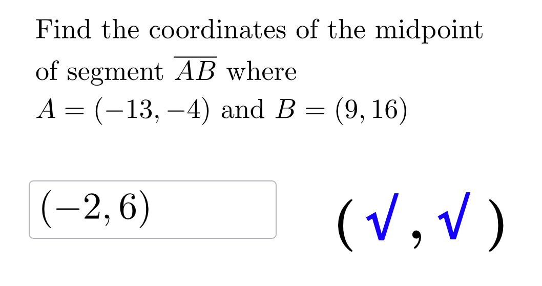 Finding Midpoint & Endpoint in the Coordinate Plane (V2) – GeoGebra