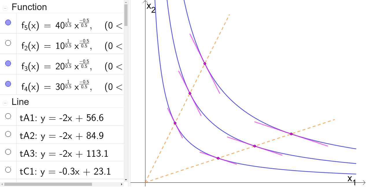 RTS: Homogeneous Functions – GeoGebra