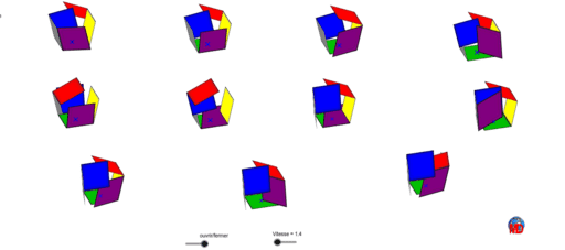 Les onze patrons de développement du cube – GeoGebra