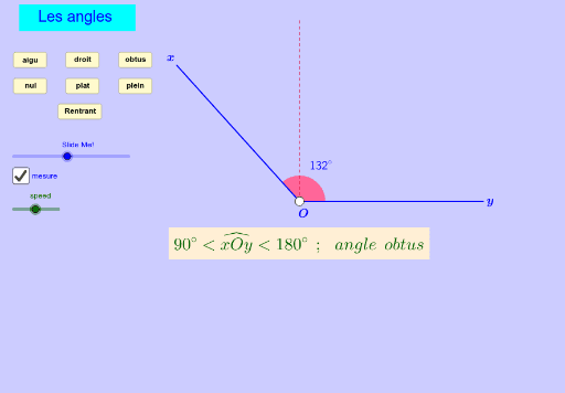Les angles – GeoGebra