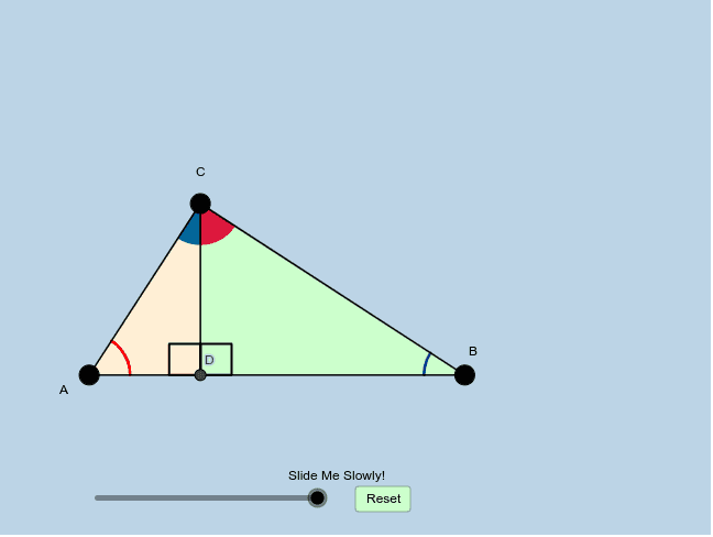 Exploring and Defining Geometric Mean (Leg) – GeoGebra