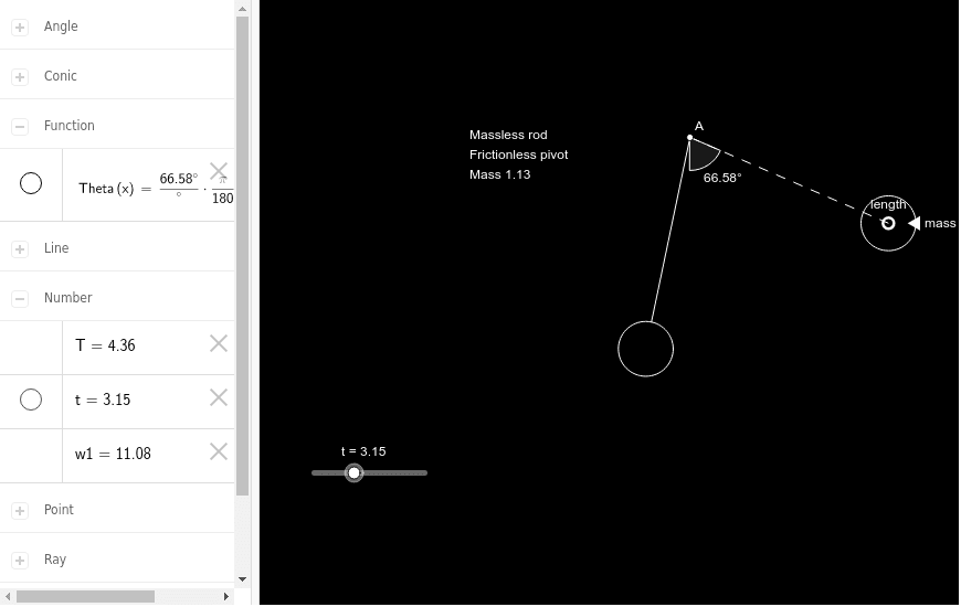 Pendulum – GeoGebra