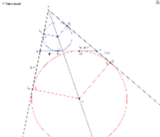 Cercles inscrit et exinscrit d'un triangle – GeoGebra