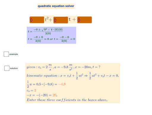 quadratic equation solver – GeoGebra
