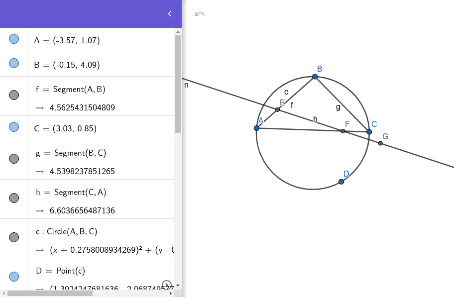 Simsons Line – GeoGebra