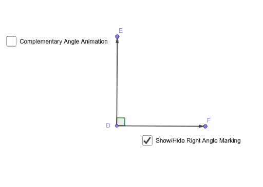Complementary Angles – GeoGebra