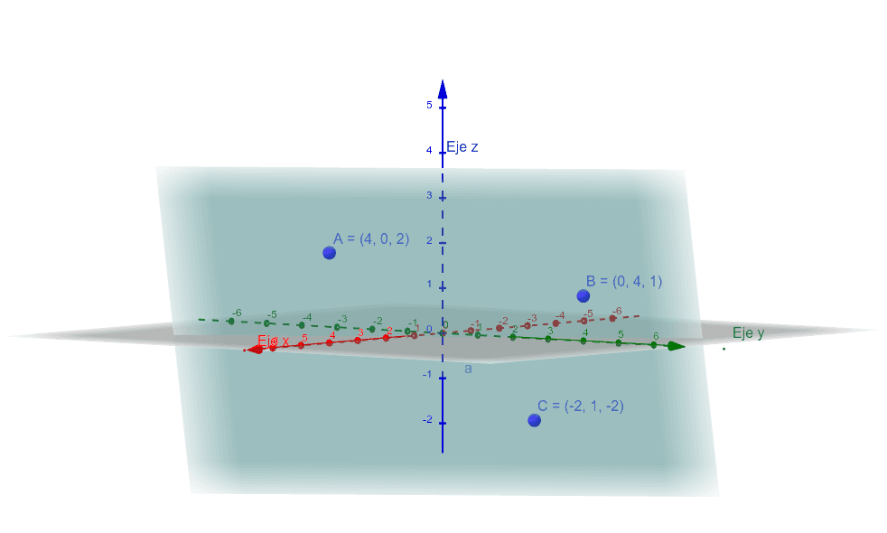 Plano en R3 – GeoGebra